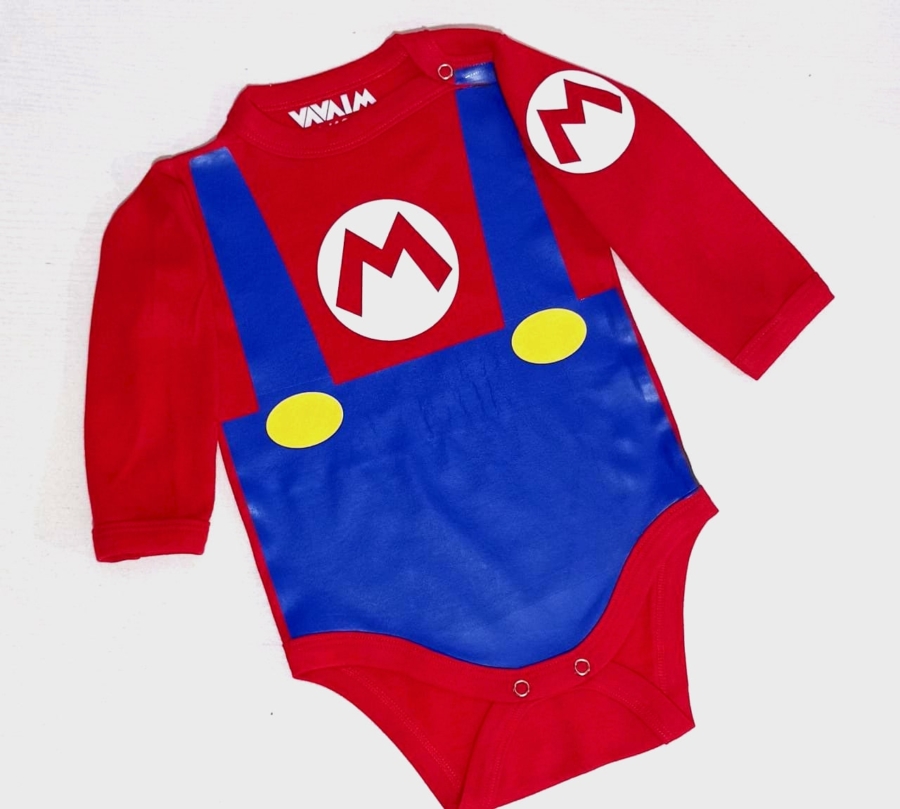 Body de Bebé Mario Bros - Vavaim